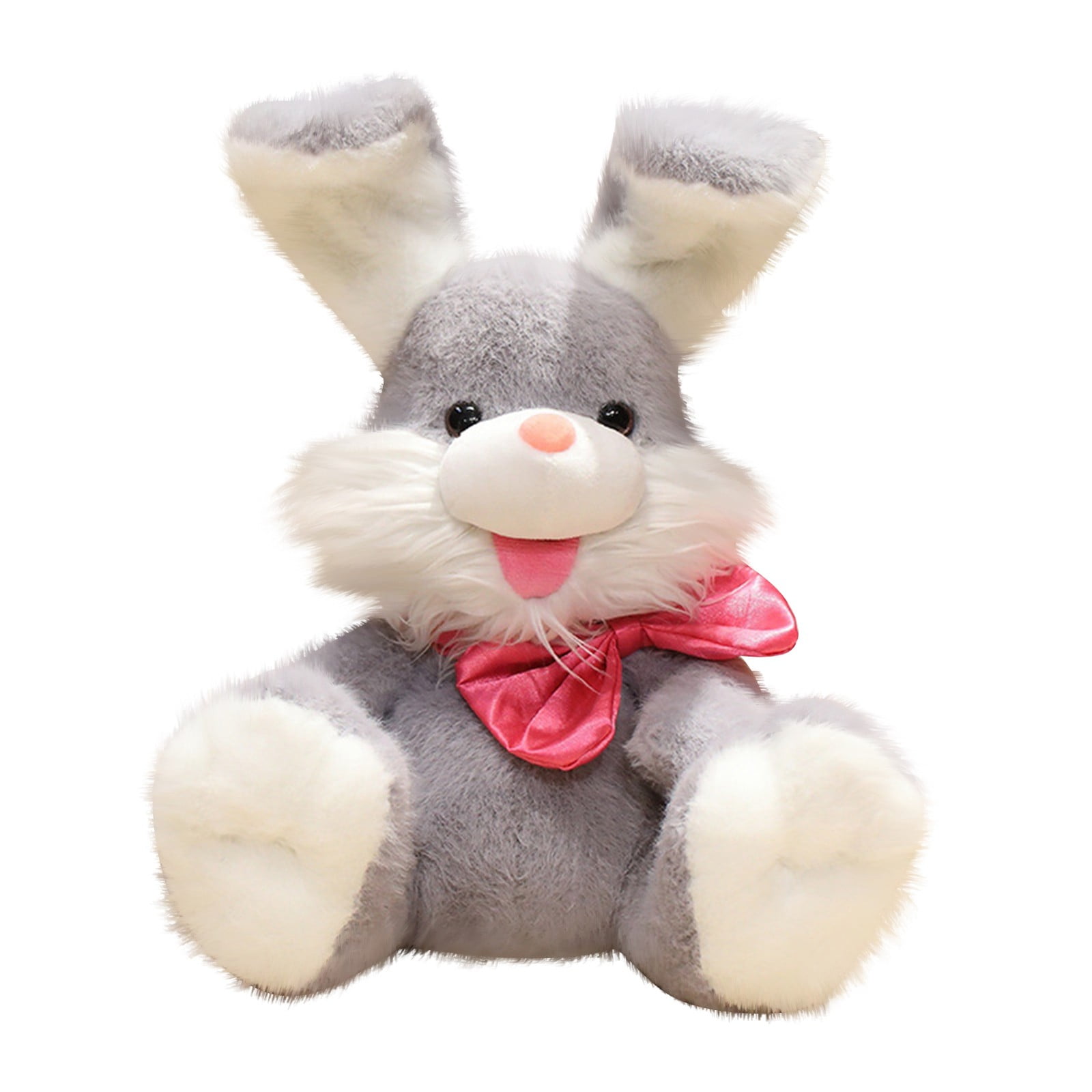 CRui 11.8" Easter Bunny Plush, Easter Decorations Indoor Easter Rabbit ...