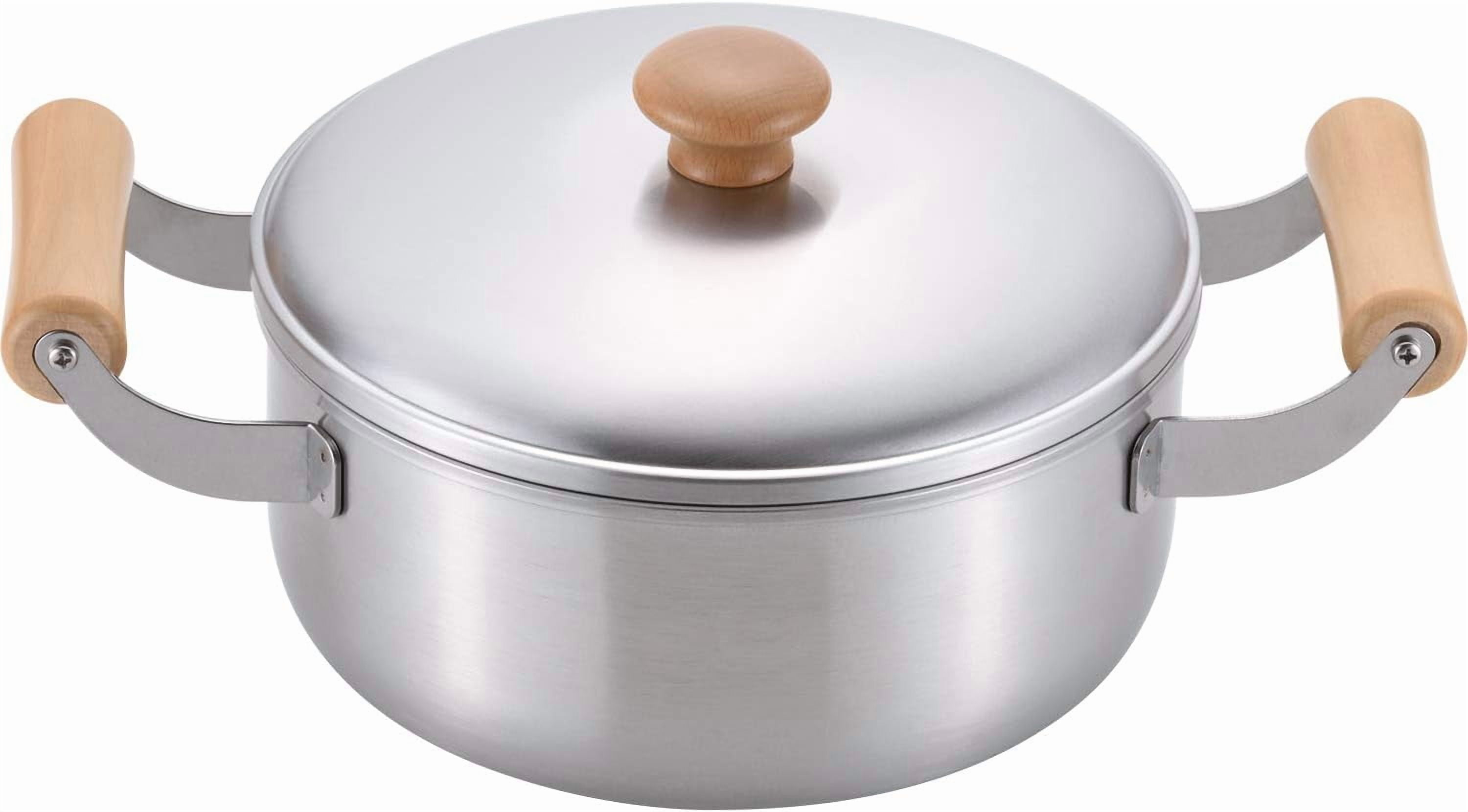 CS-002 Two-Handled Pot, Made in Japan, 7.9 inches (20 cm), Induction Compatible, Stainless Steel ...
