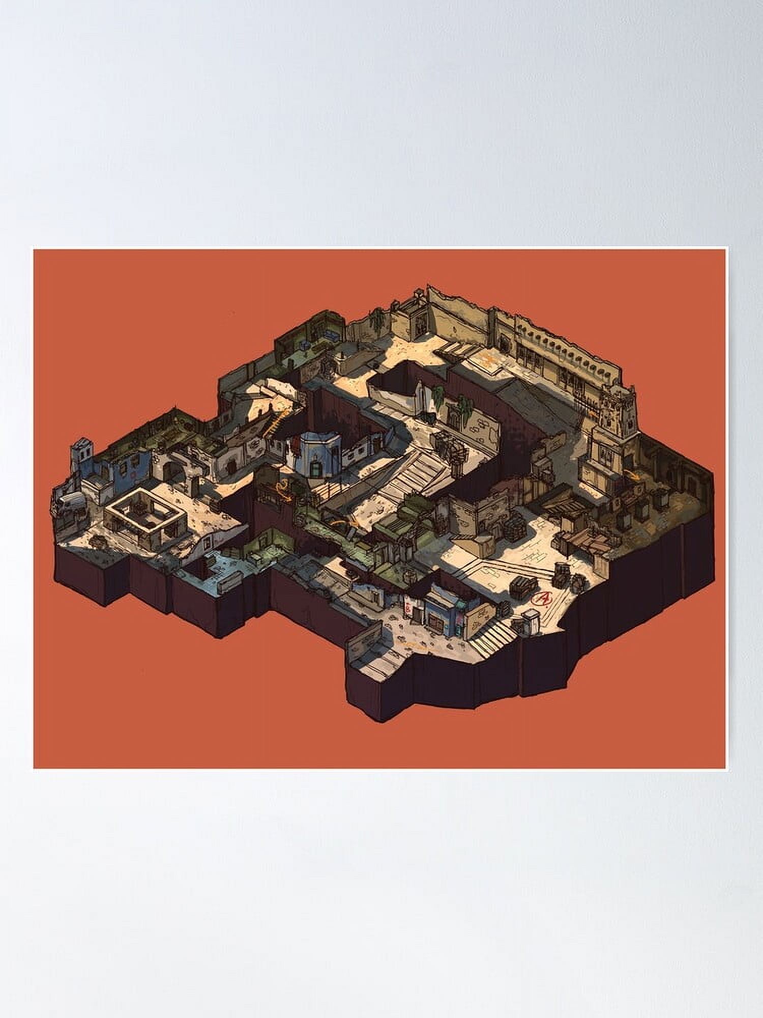 CS: GO DE_MIRAGE Poster - Walmart.com