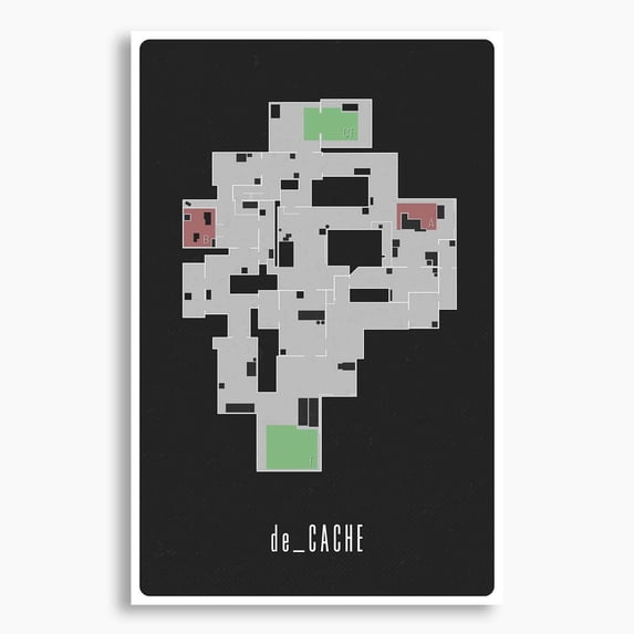CS:GO de_Cache Map Poster; Gaming Wall Art - Walmart.com