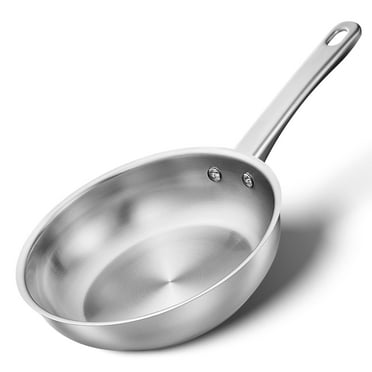 Koch Systeme CS 8" Aluminum Frying Pan with Lid, Cream White, Oven Safe ...