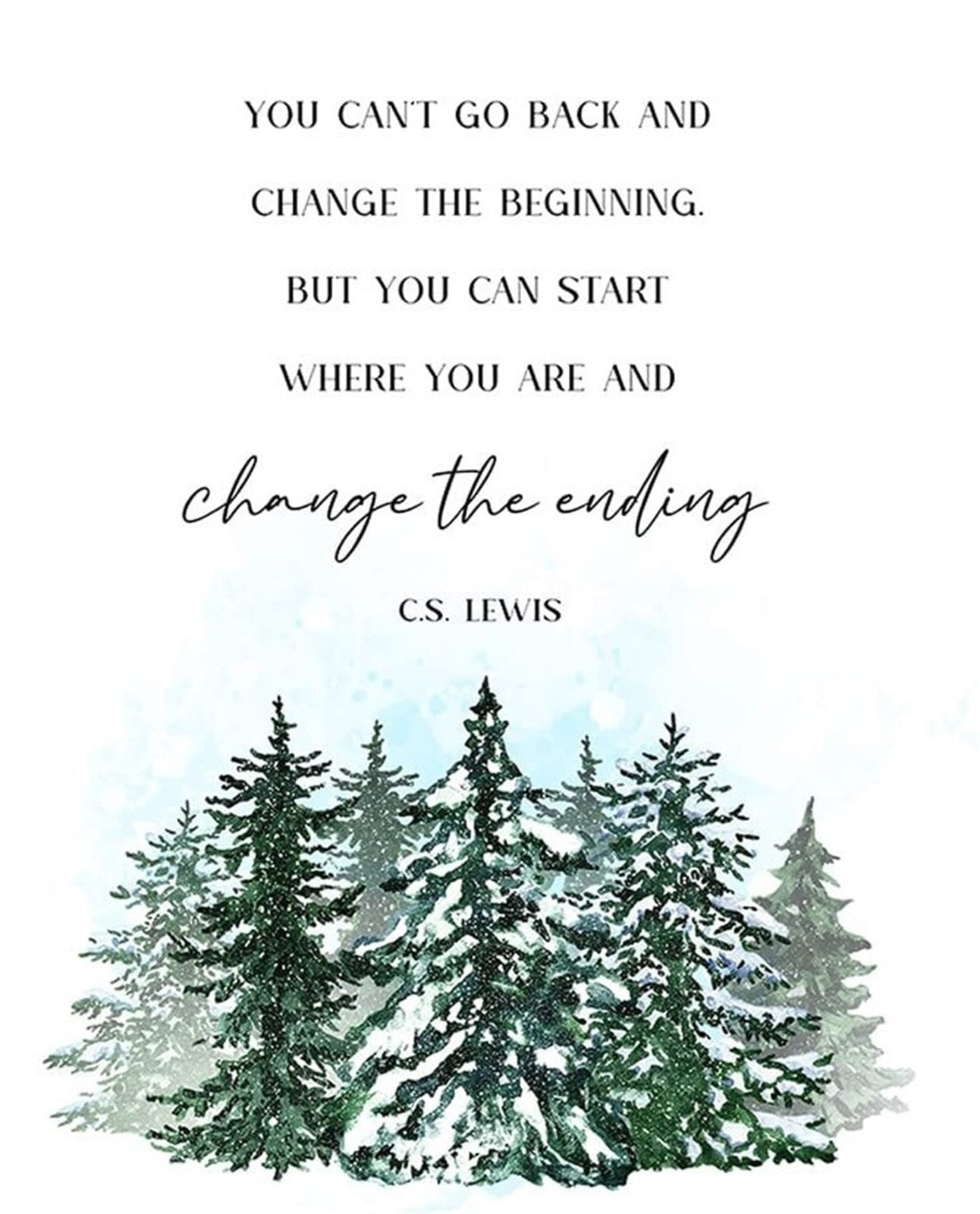 CS Lewis Inspirational quote poster Inspirational Wall Decor - Office ...