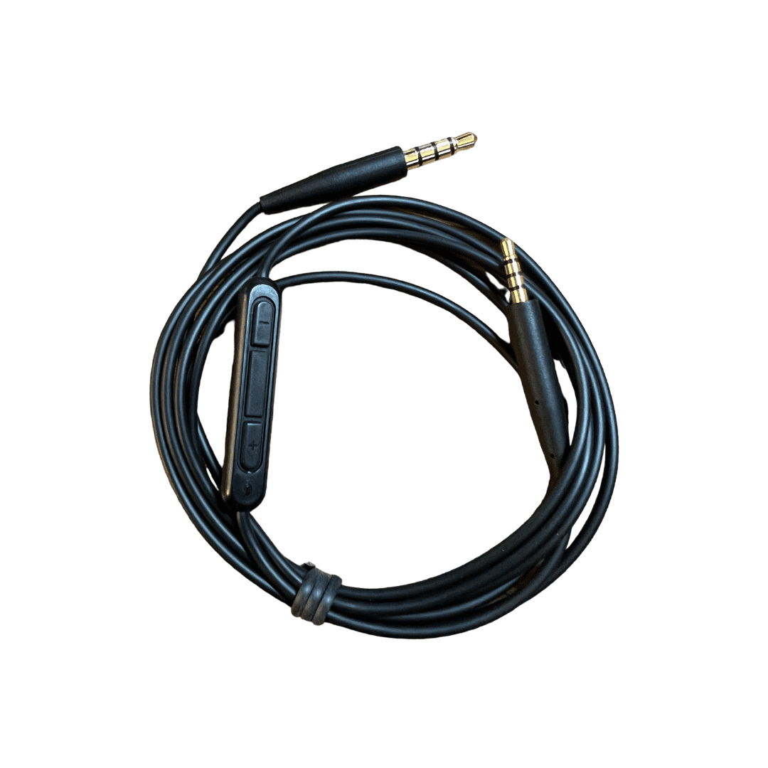 CS Replacement Headphones Extension Cable Cord Mic and Volume Control ...