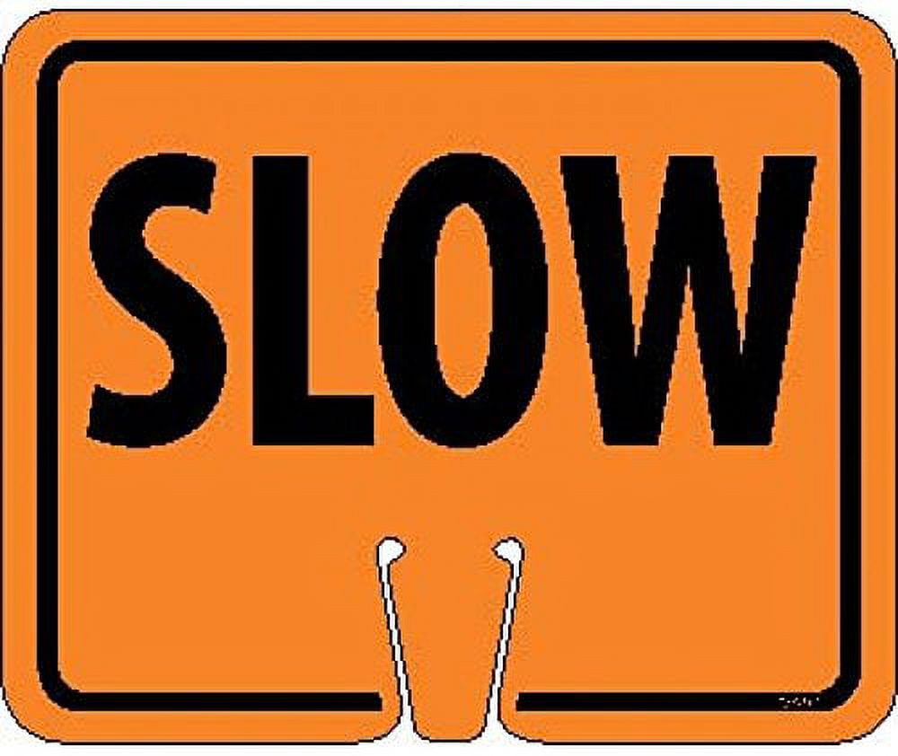 CS12 National Marker Safety Cone Slow Sign - Walmart Business Supplies