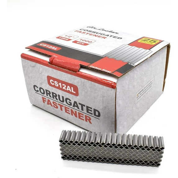 CS12AL Corrugated W Fastener Staples 1/2 Inch Long, 1000/Pack - Walmart.com