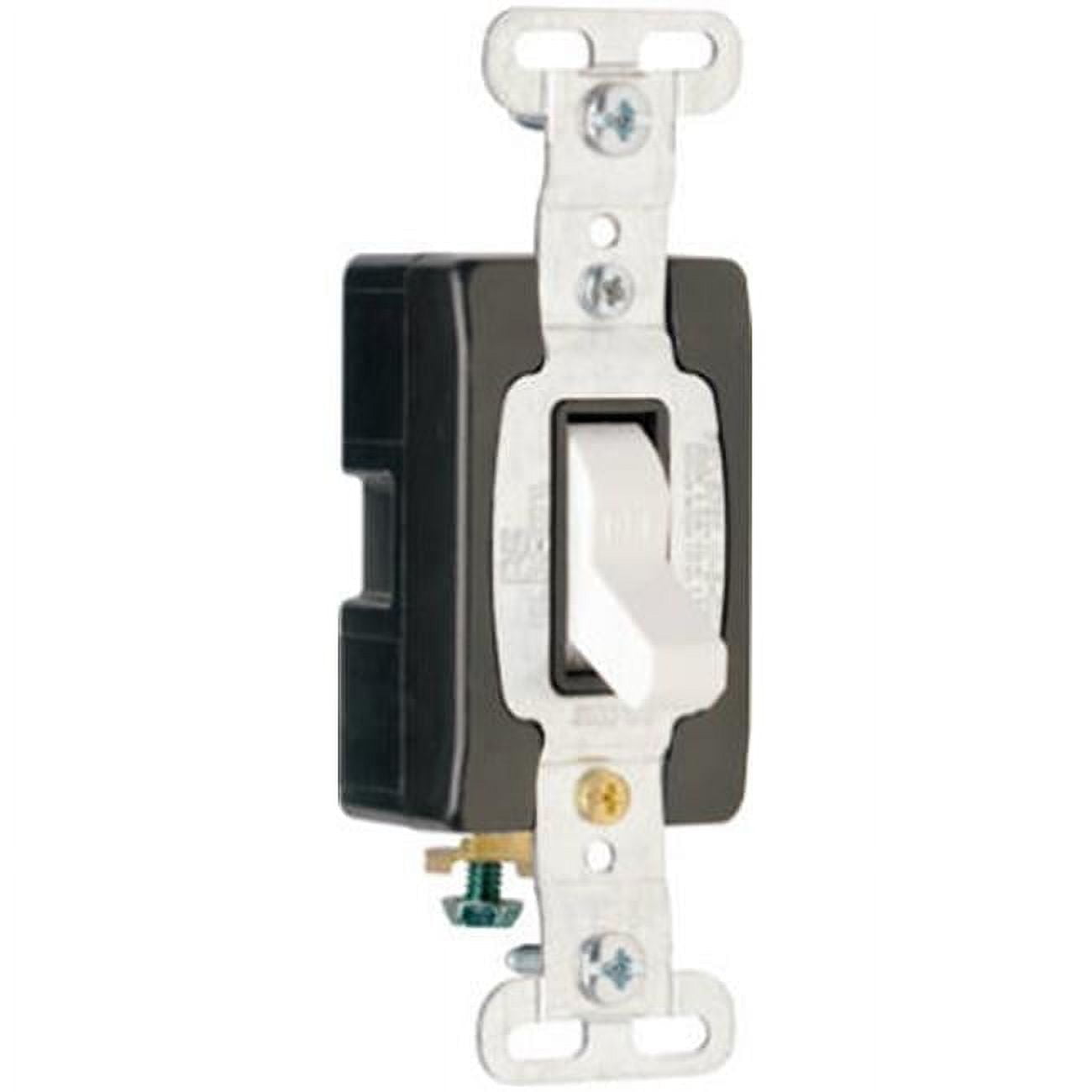 CS15AC1WCC8 Single Pole Toggle Switch, 15A, White - Walmart.com
