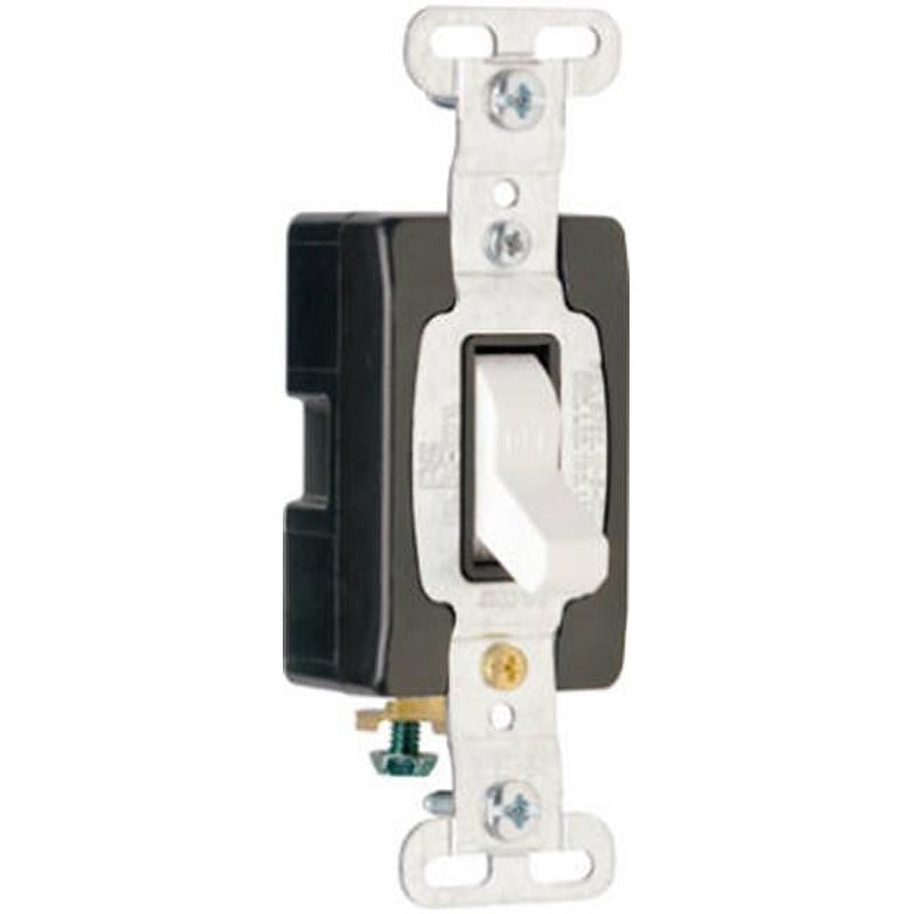 CS15AC1WCC8 Single Pole Toggle Switch, 15A, White - Walmart.com