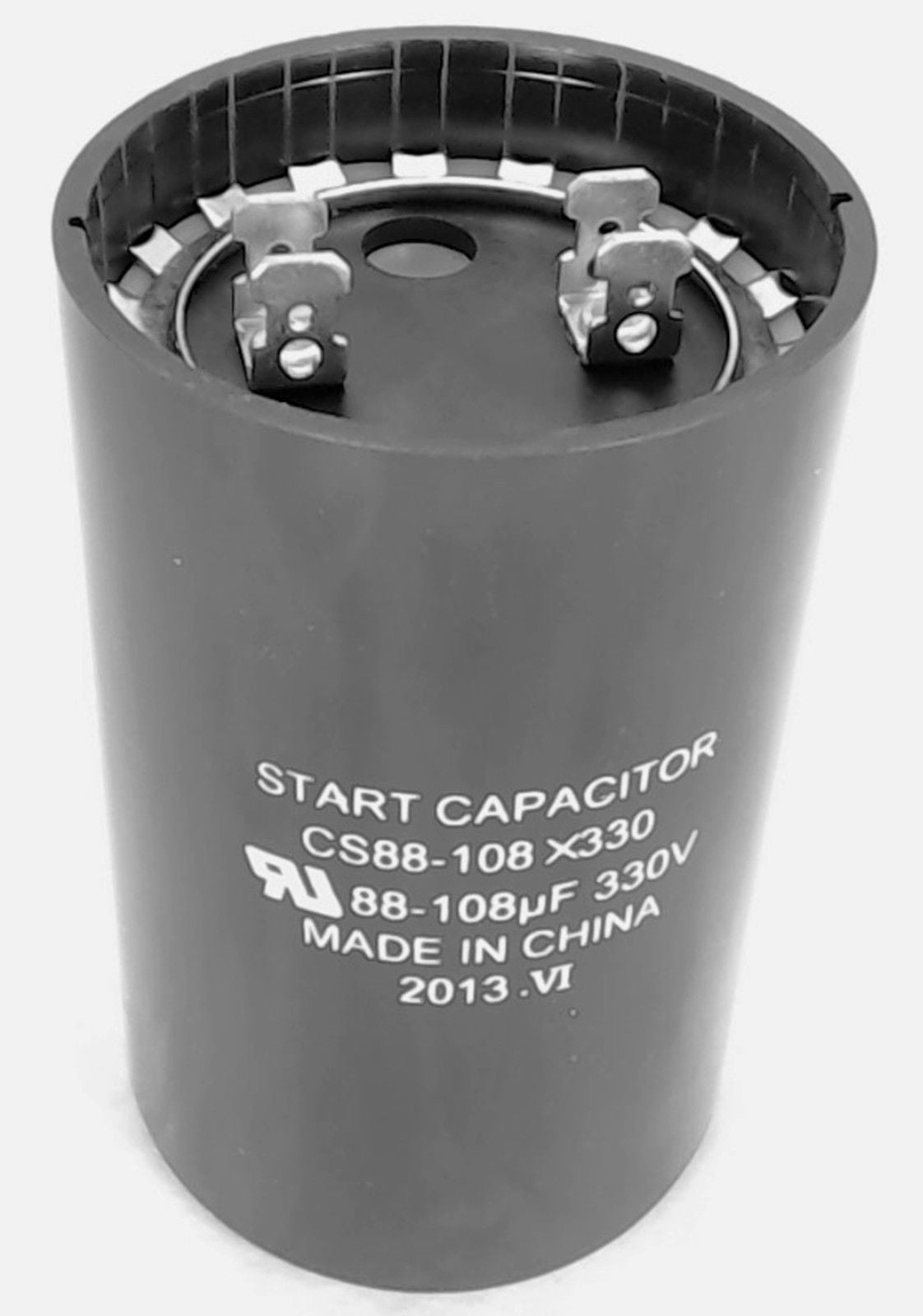 CS88-108X330, Start Capacitor Round 88-108 Mfd. 330 Volt - Walmart.com