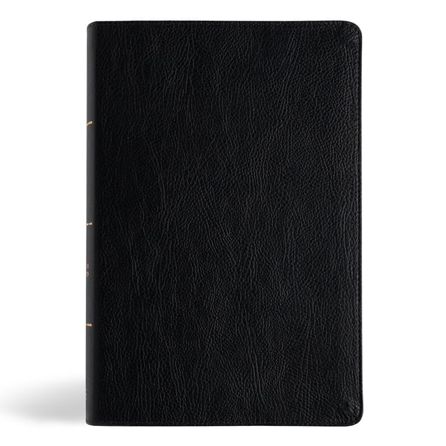 CSB Everyday Study Bible, Black Bonded Leather, (Hardcover) - Walmart.com