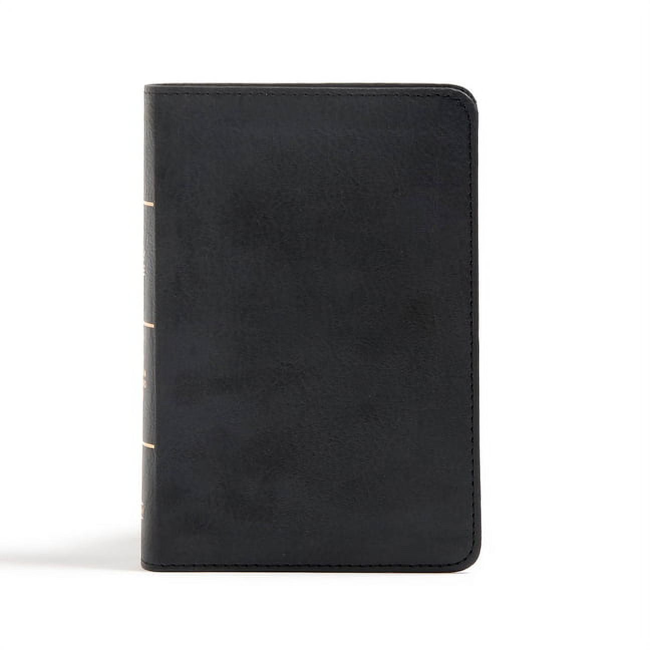 CSB Large Print Compact Reference Bible, Black LeatherTouch (Hardcover ...