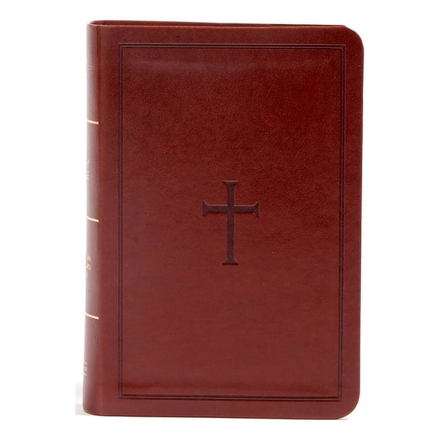 CSB Large Print Compact Reference Bible, Brown Leathertouch (Large ...