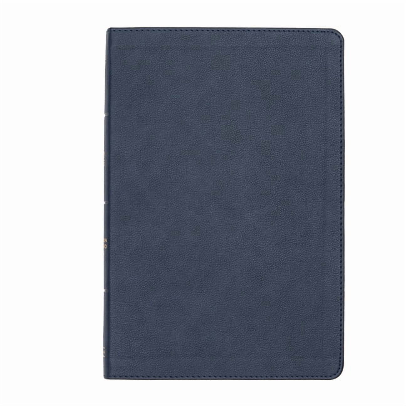 CSB Large Print Thinline Bible, Navy Leathertouch, (Hardcover ...