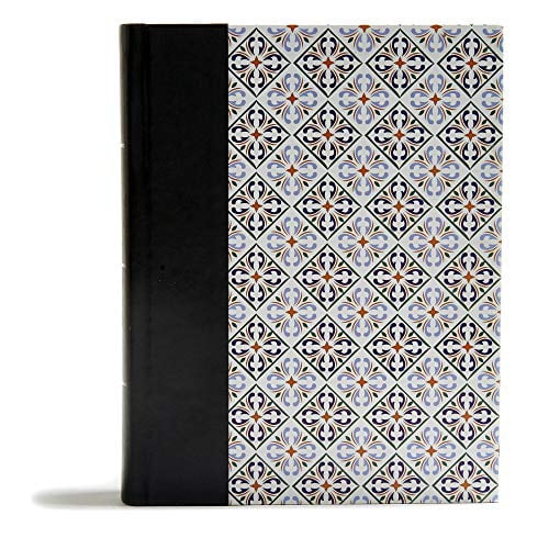 Pre-Owned CSB Legacy Notetaking Bible, Spanish Tile LeatherTouch-Over ...
