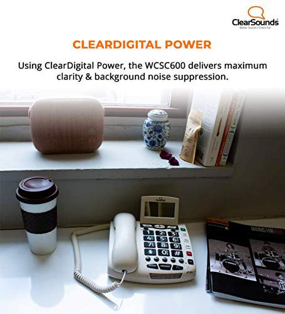 CSC600 UltraClear Amplified Corded Phone with Medical Emergency Buttons ...