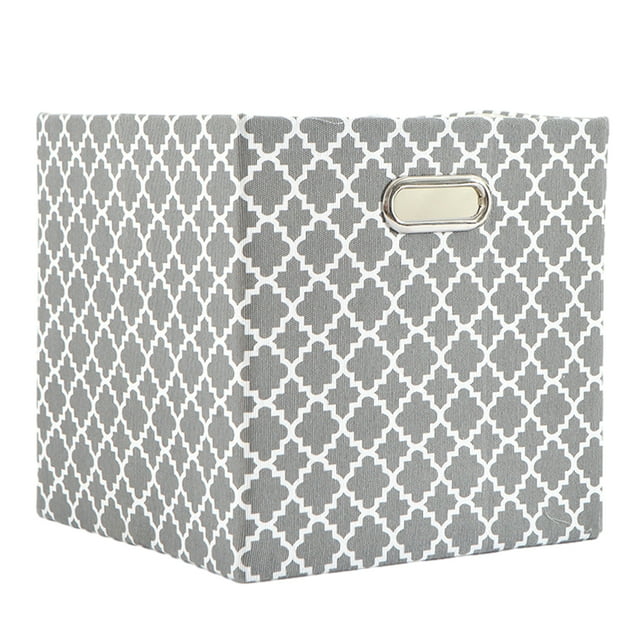 CSCHome 12x12 Storage Bins Organizer Bins with Hollowed out Handles ...