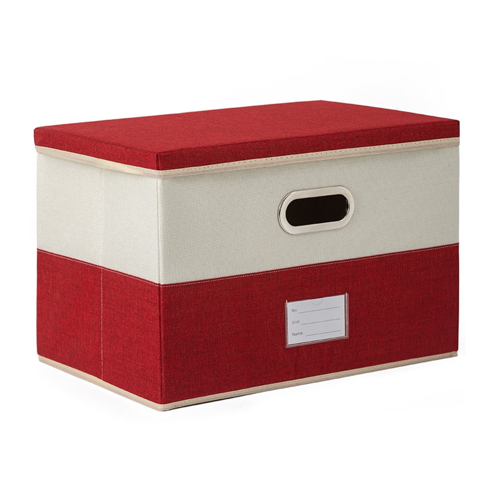 CSCHome 17x12x12inch Cotton and Linen Storage Boxes Foldable Storage ...