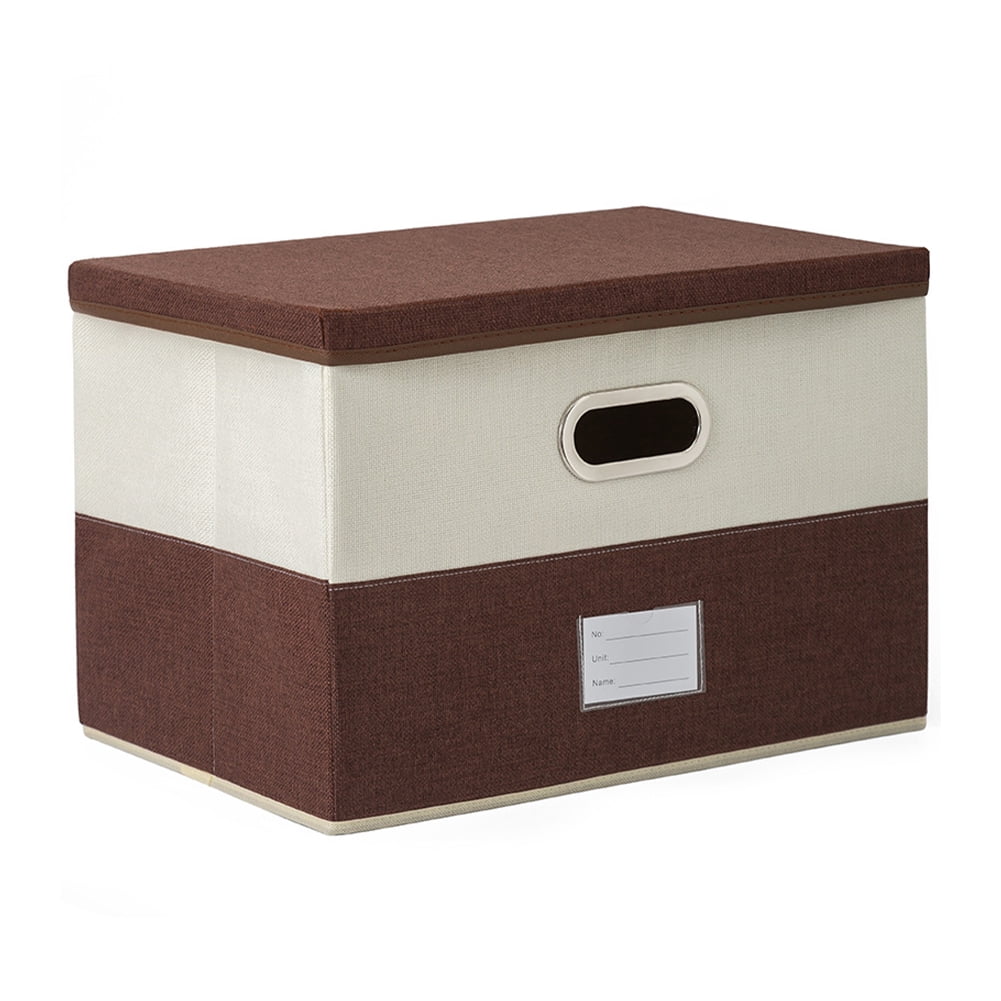 CSCHome 17x12x12inch Cotton and Linen Storage Boxes Foldable Storage ...