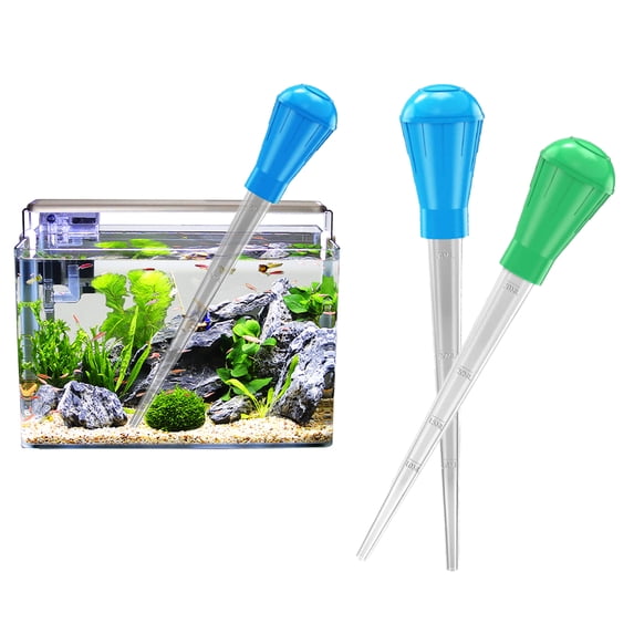 CSCHome 2 PCS Fish Tank Cleaner Vacuum Aquarium Vacuum for Feeder ...