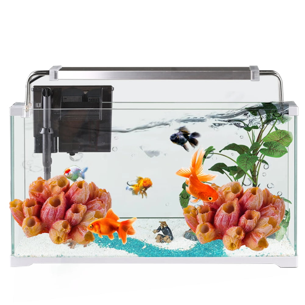 CSCHome 2PCS Fish Tank Resin Decorations Aquarium Simulation Fish Tank ...