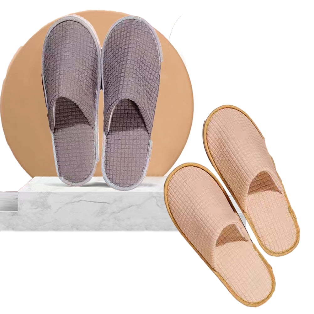 CSCHome 4PCS Men and Women Slippers Quality Hotel Disposable Slippers ...