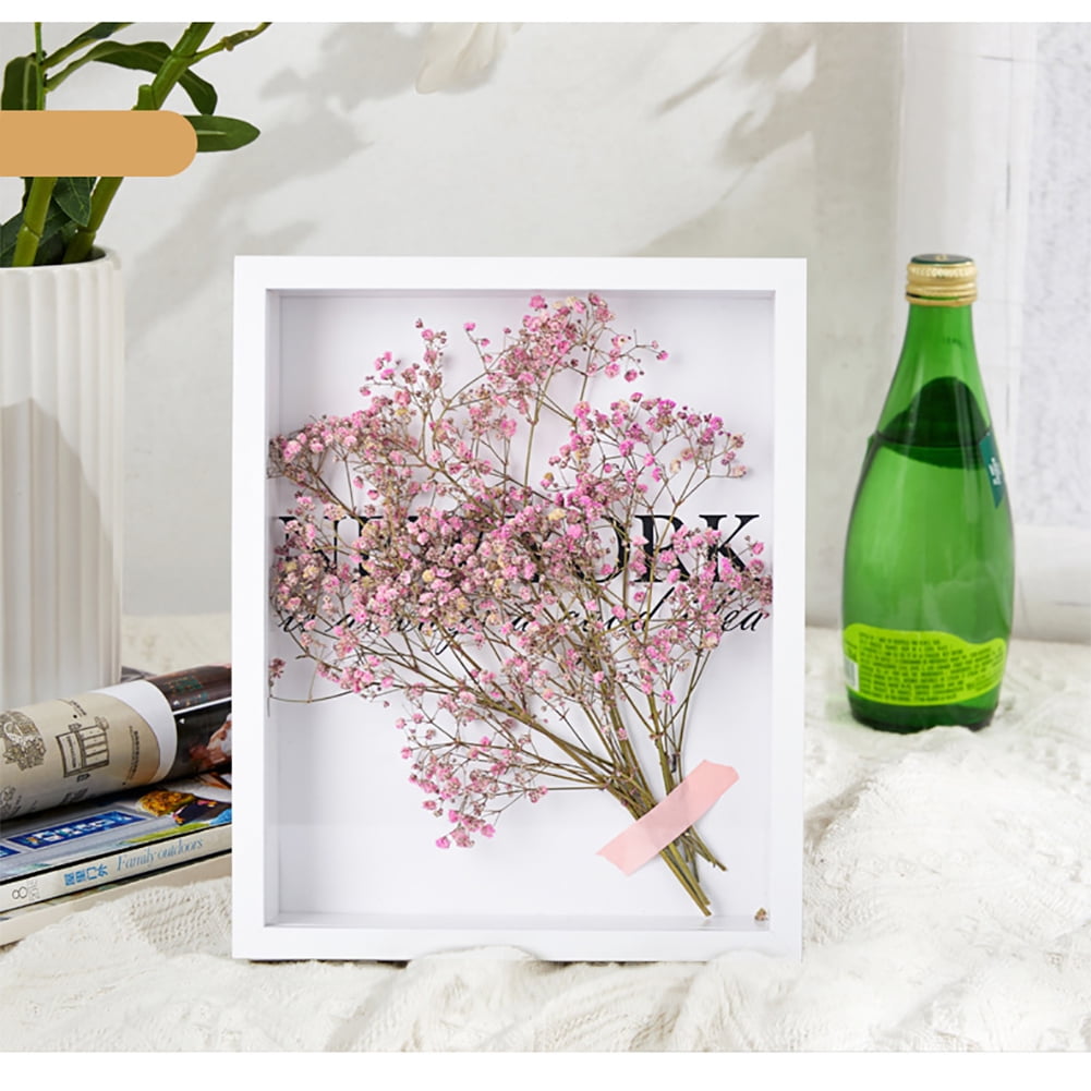 CSCHome 4x6inch Wood Dried Flower Photo Frame, Perfect for Displaying ...