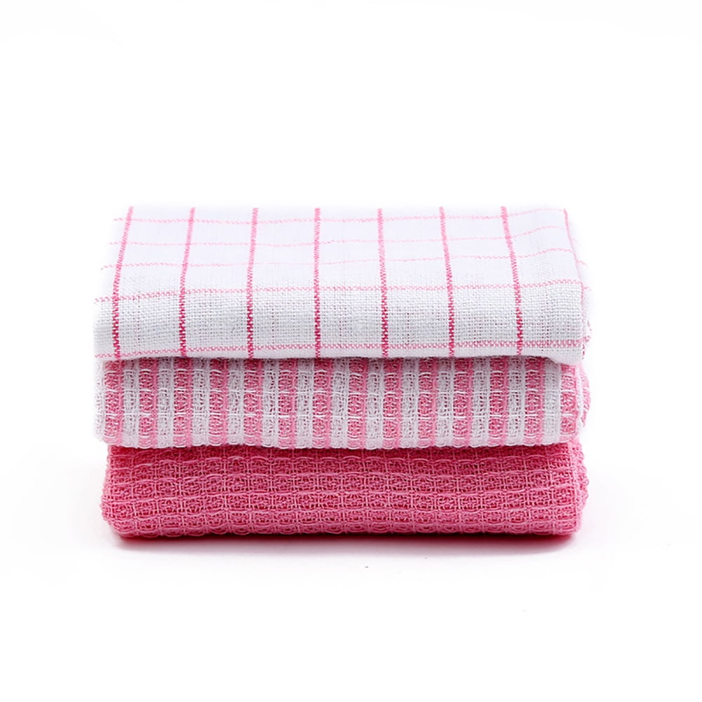 CSCHome 6PCS Kitchen Striped Dishcloths Cotton Yarn Household Scrubbing ...