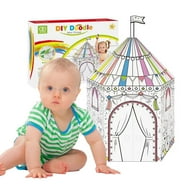 Kisdream DIY Playhouse Arts, Paintable & Buildable Cardboard Crafts ...