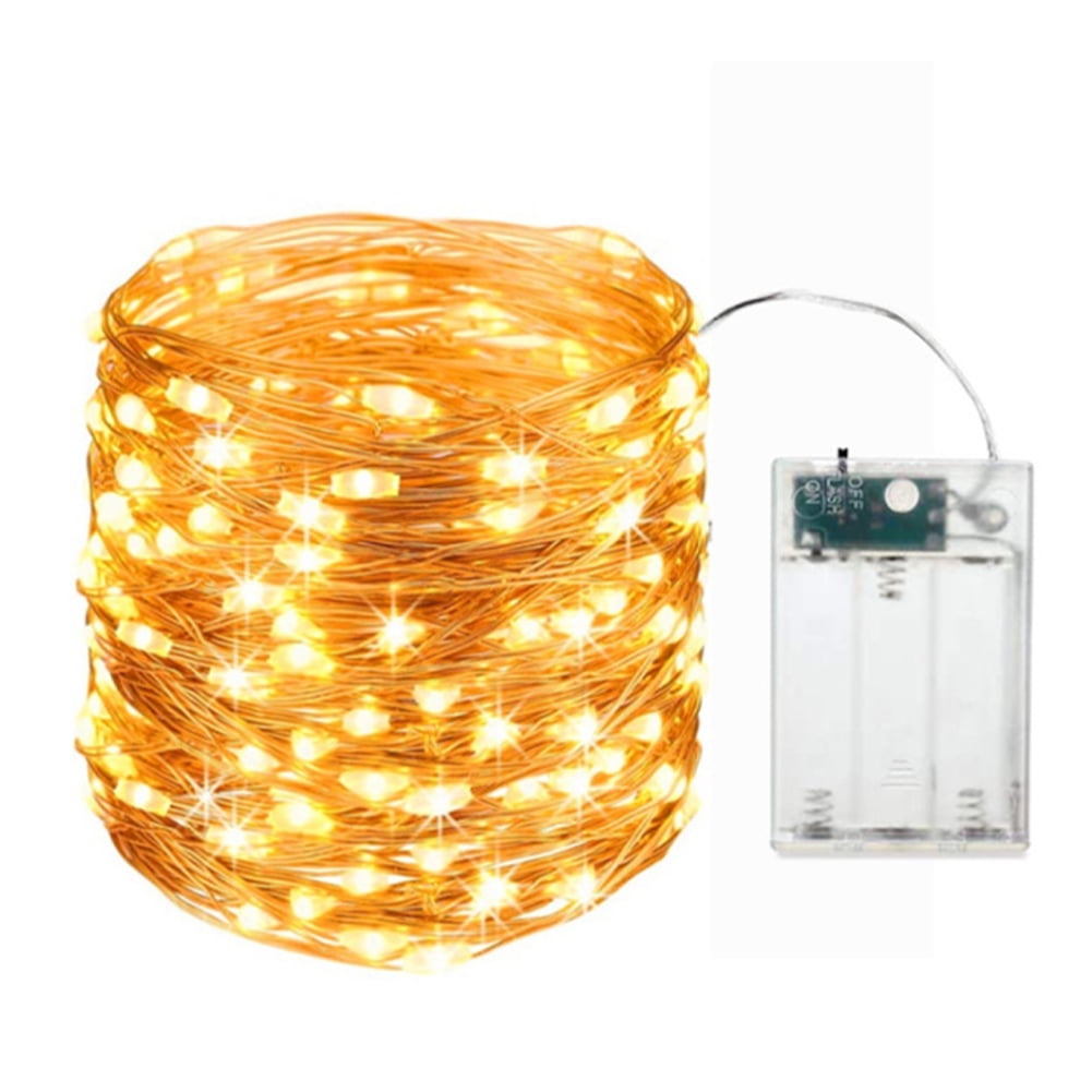 CSCHome Battery Powered String Lights LED Lights Flexible Copper Wire ...