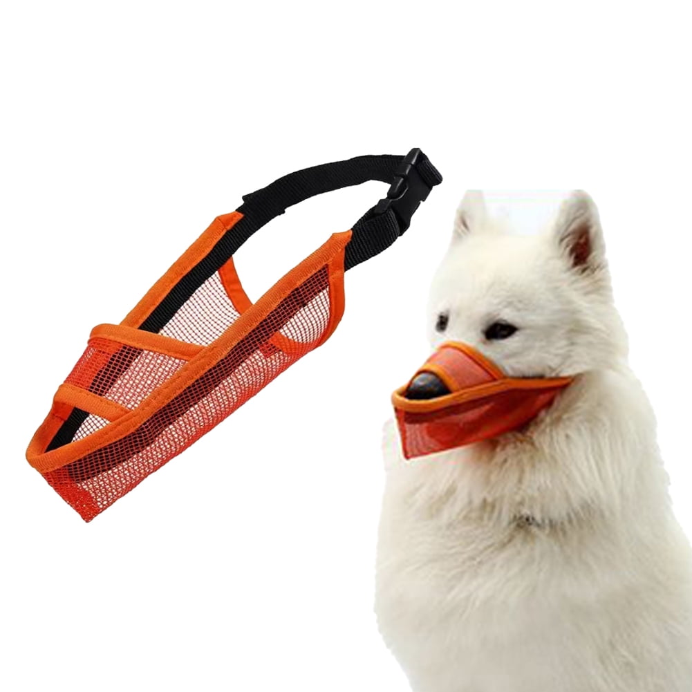 CSCHome Breathable Dog Muzzle Full-Covered Air Mesh Prevent Biting Dog ...