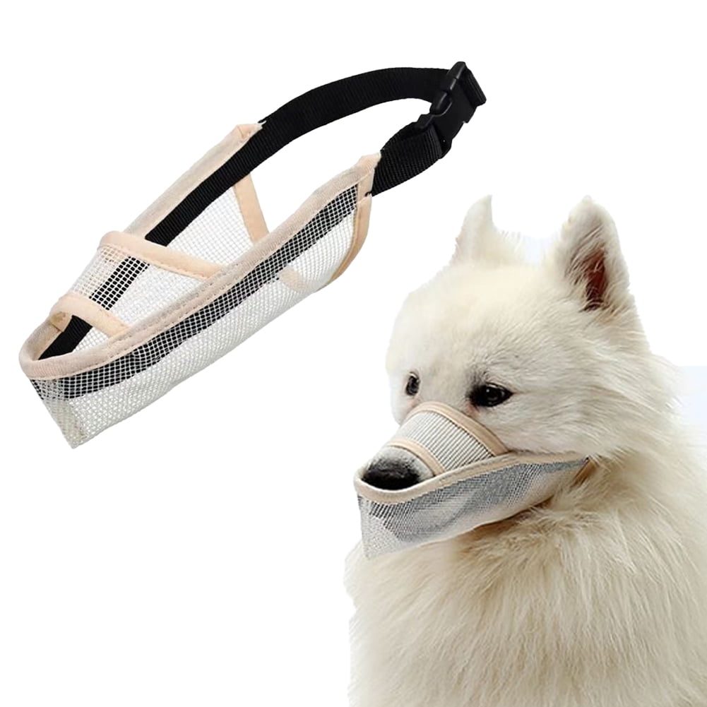 CSCHome Breathable Dog Muzzle Full-Covered Air Mesh Prevent Biting Dog ...