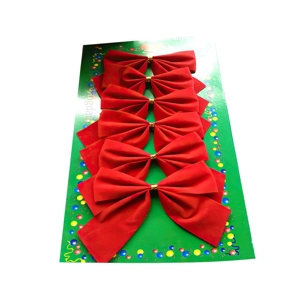 CSCHome Christmas Tree Bow Decorations, Bows for Christmas Wreath Tree ...