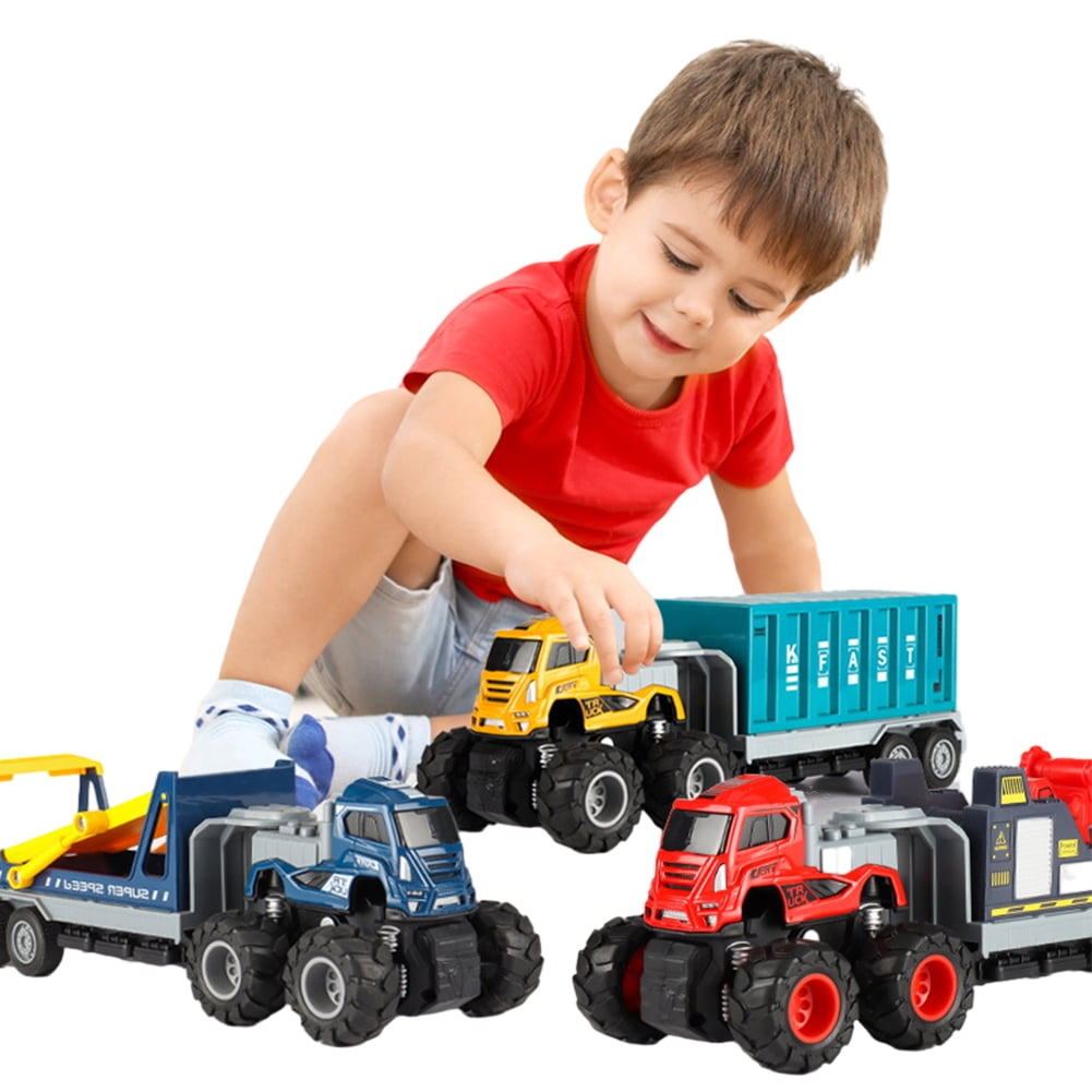 CSCHome Construction Site Vehicles Toys for 3+ Year Old Boys with ...