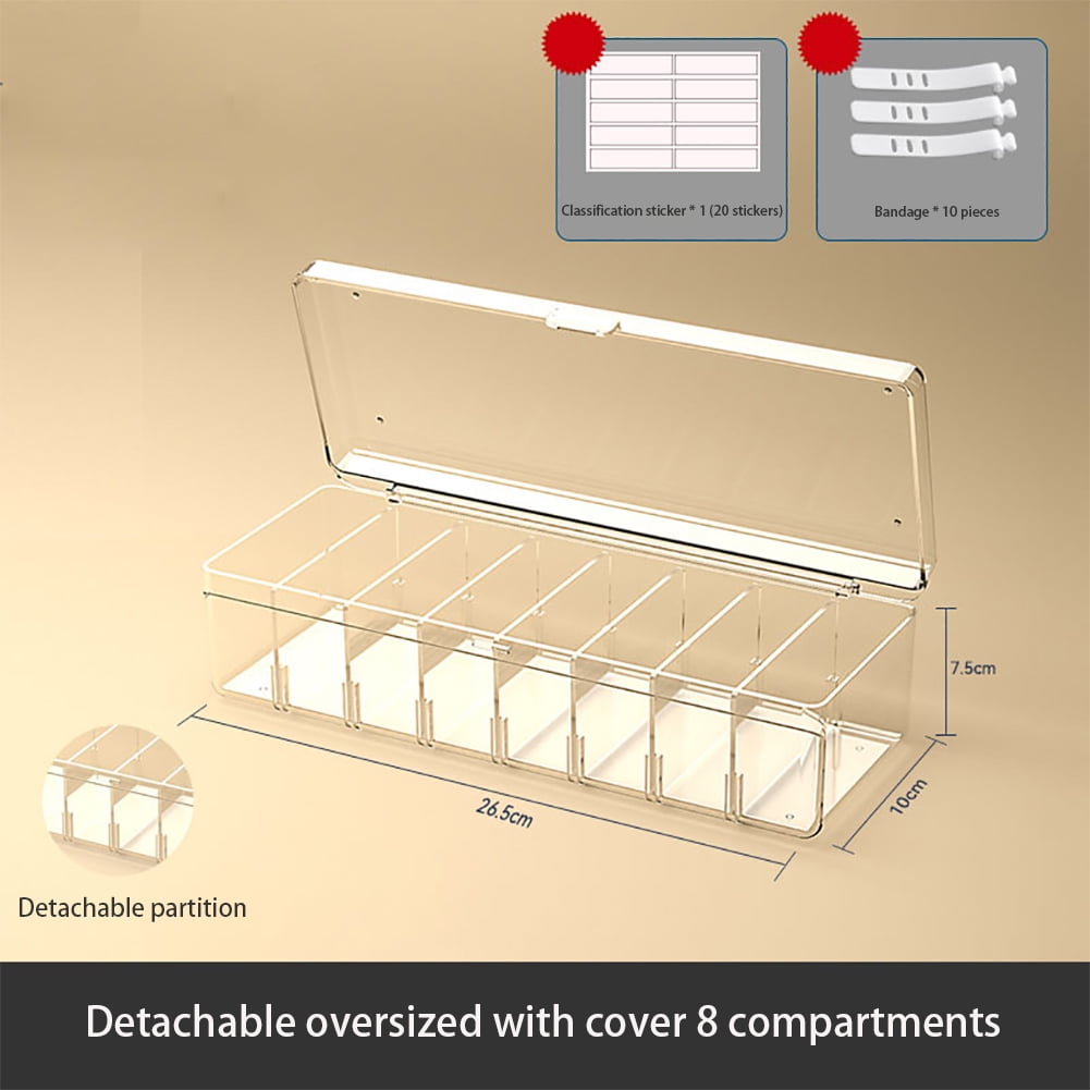 CSCHome Data Cable Organizer Desktop Charging Cord Organizer USB ...