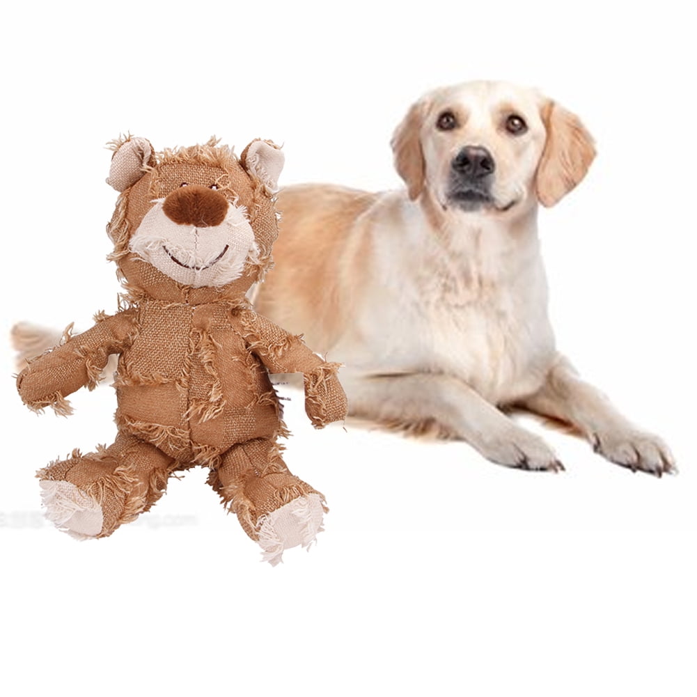 CSCHome Dog Puppy Toys Washable Fabric Cartoon Bear Pet Dog Interactive ...