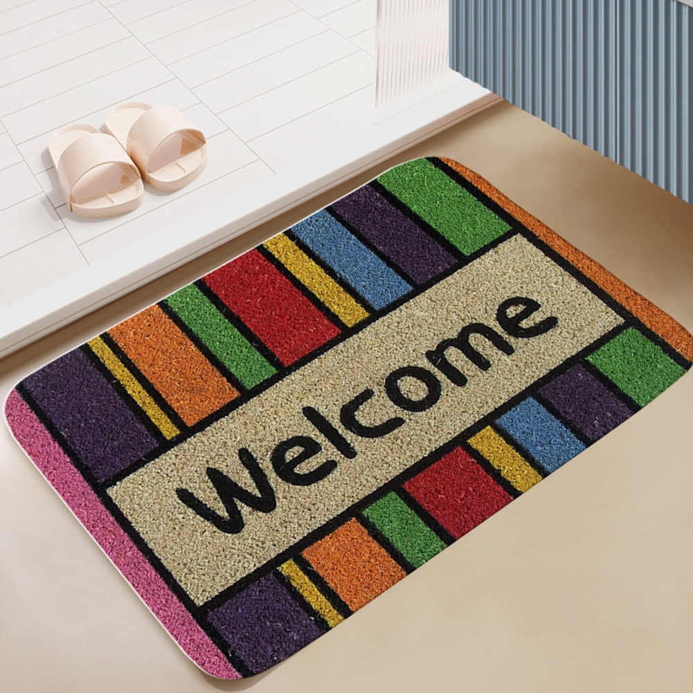 CSCHome Facecloth Bath Mat Welcome Slogan Bath Rugs It Can Absorb Water ...