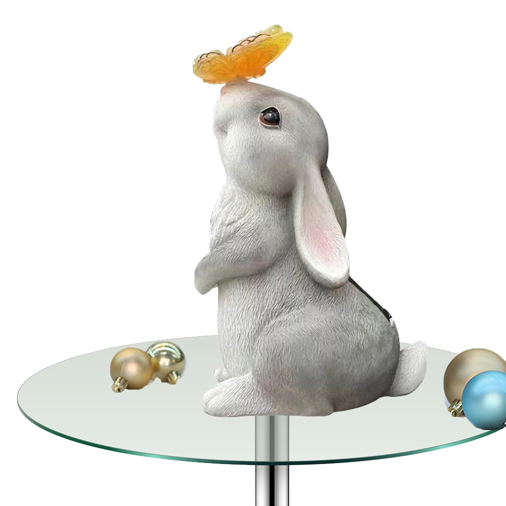 CSCHome Garden Decor Rabbit Solar Light Outdoor Decor Intelligent ...