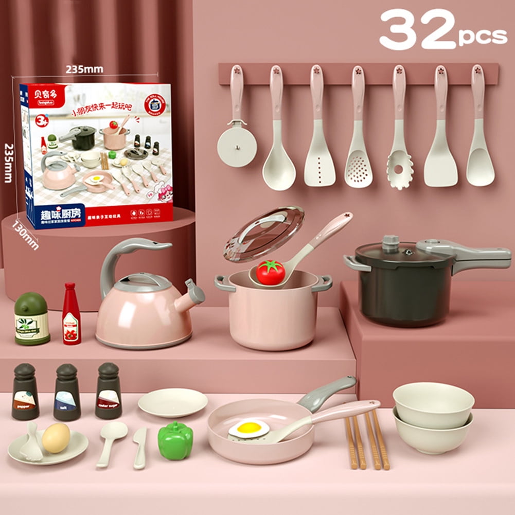 CSCHome Kids Kitchen Play House Toys Induction Cooker Stir-Fry Cooking ...