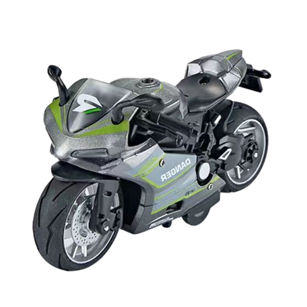 CSCHome Kids Pull Back Motorcycle Toys with Music and Lights Motorcycle ...