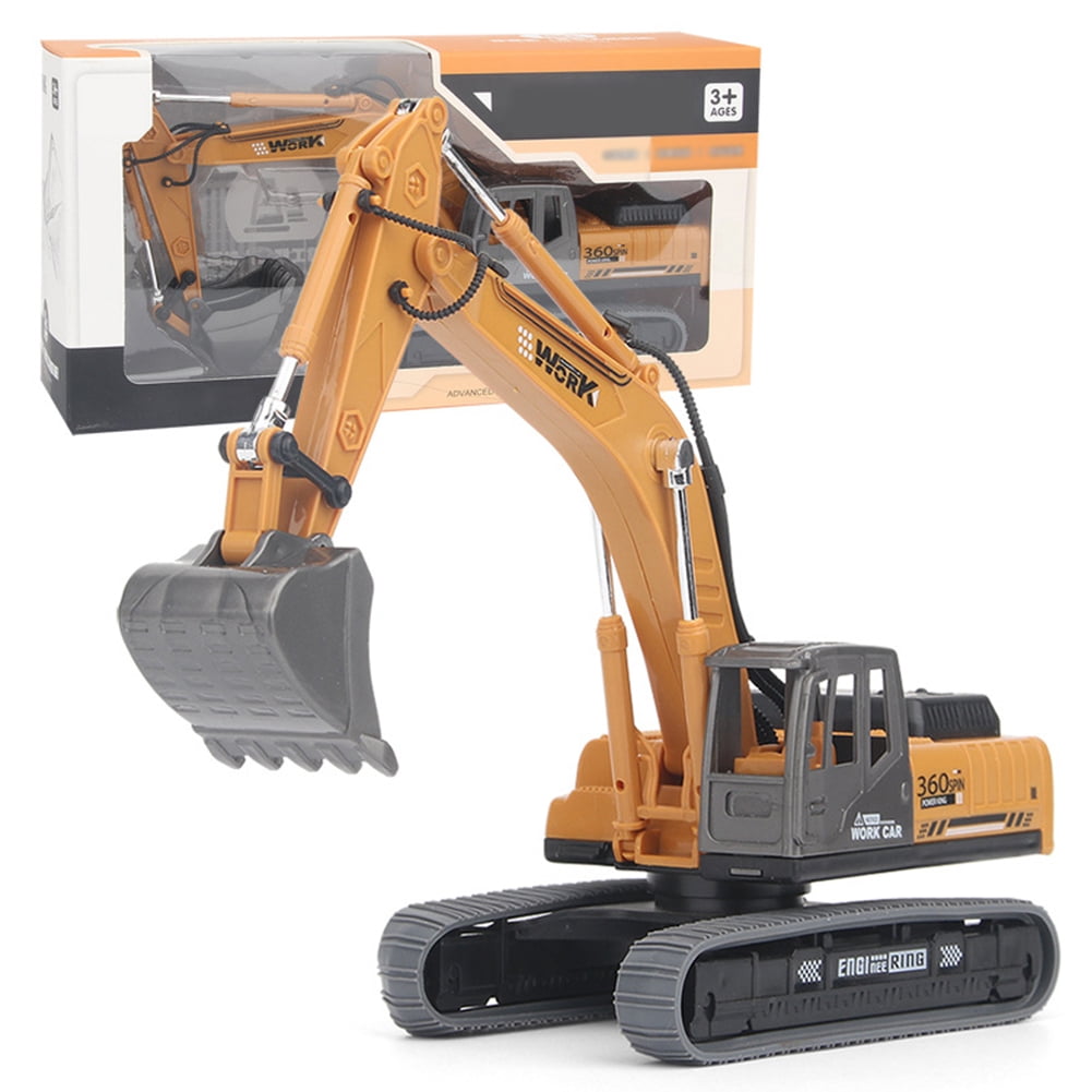 CSCHome Kids Excavator Toy Digger Vehicle with Realistic Movable Claw ...