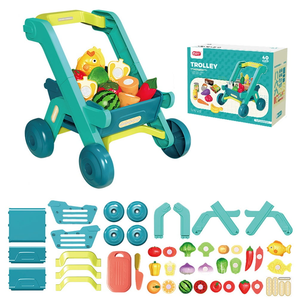 CSCHome Kids Toy Shopping Trolley Play Toddler Holiday Gifts with ...