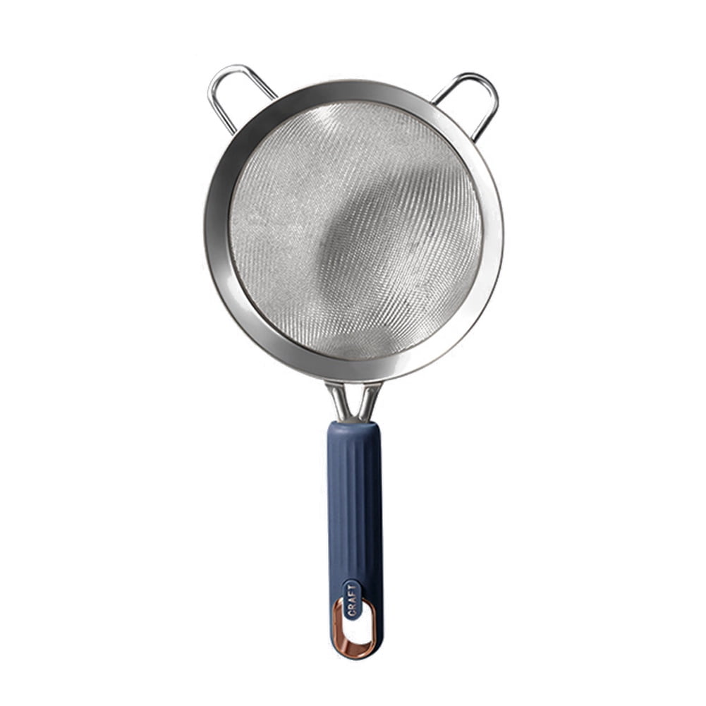 CSCHome Stainless Steel Fine Mesh Strainer, Kitchen Strainer with Hook ...