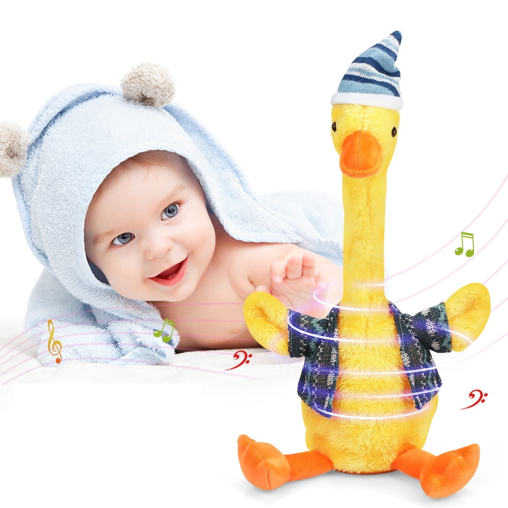 CSCHome Musical Singing Duck Toy for Baby Toddler Recording Plush Baby ...