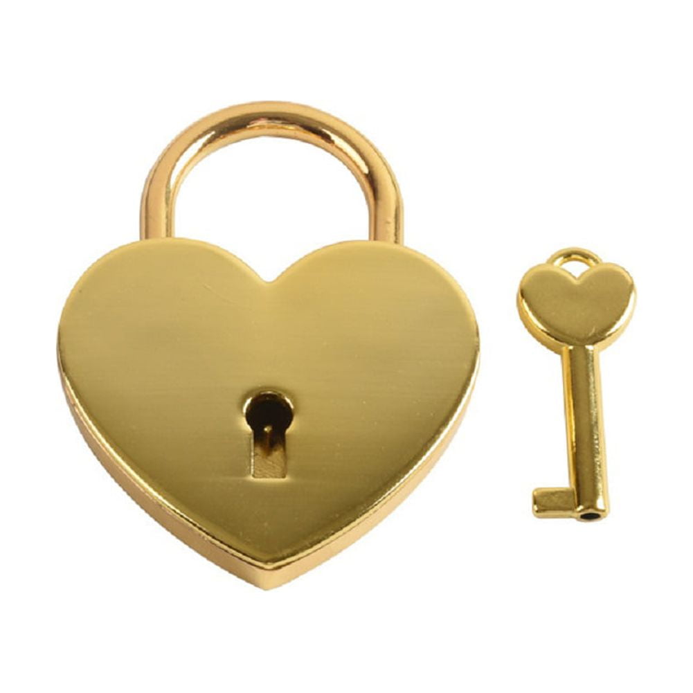 CSCHome Padlock Love Lock for Bridge Lock Metal Padlock with Key ...