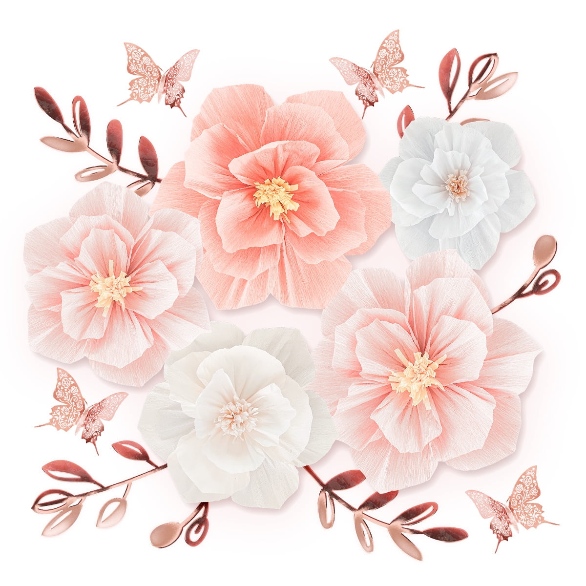 CSCHome Paper flowers, three-dimensional paper flowers, butterflies ...
