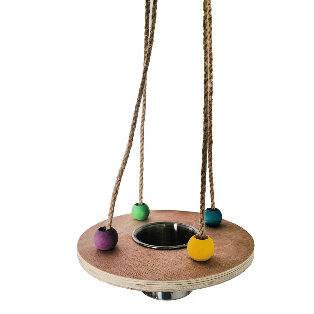 CSCHome Parrot Bowls Bird Fun Feeding Toys Round Design, Can Stand and ...