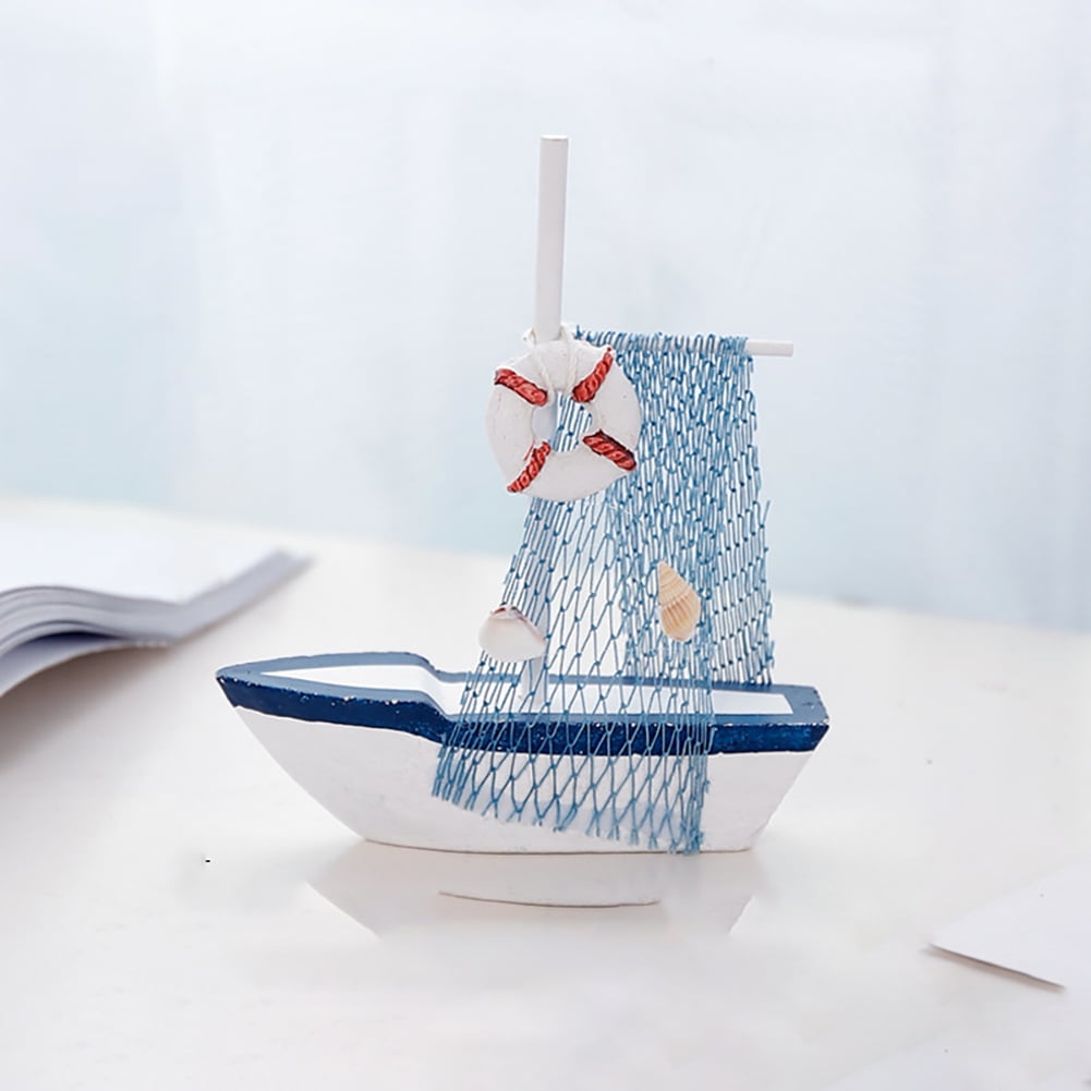 CSCHome Pretty Beach Fishing boat Theme Party Decoration Wooden Life ...