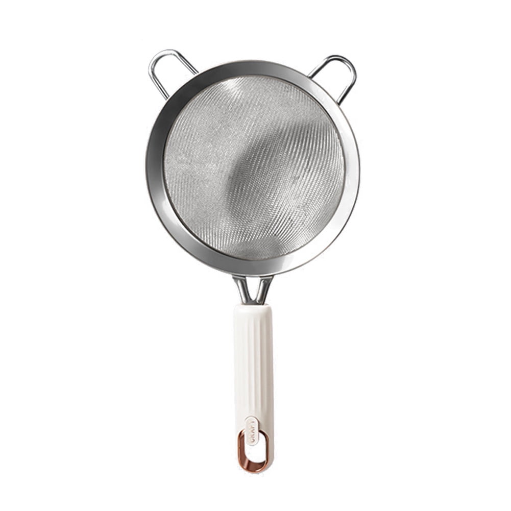 CSCHome Stainless Steel Fine Mesh Strainer, Kitchen Strainer with Hook ...