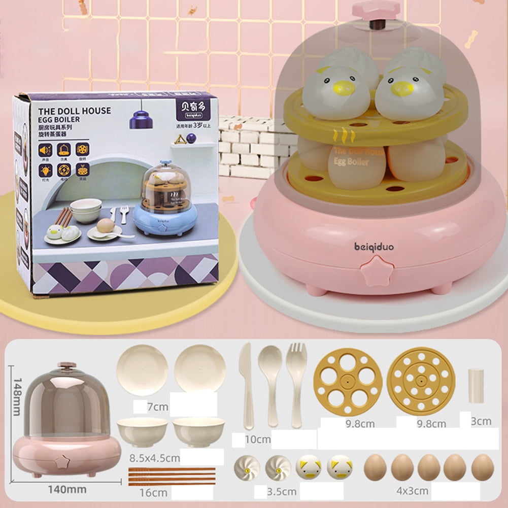 CSCHome Toddler Mini Kitchen Toy Set Cartoon Playing House Cooking Toy ...