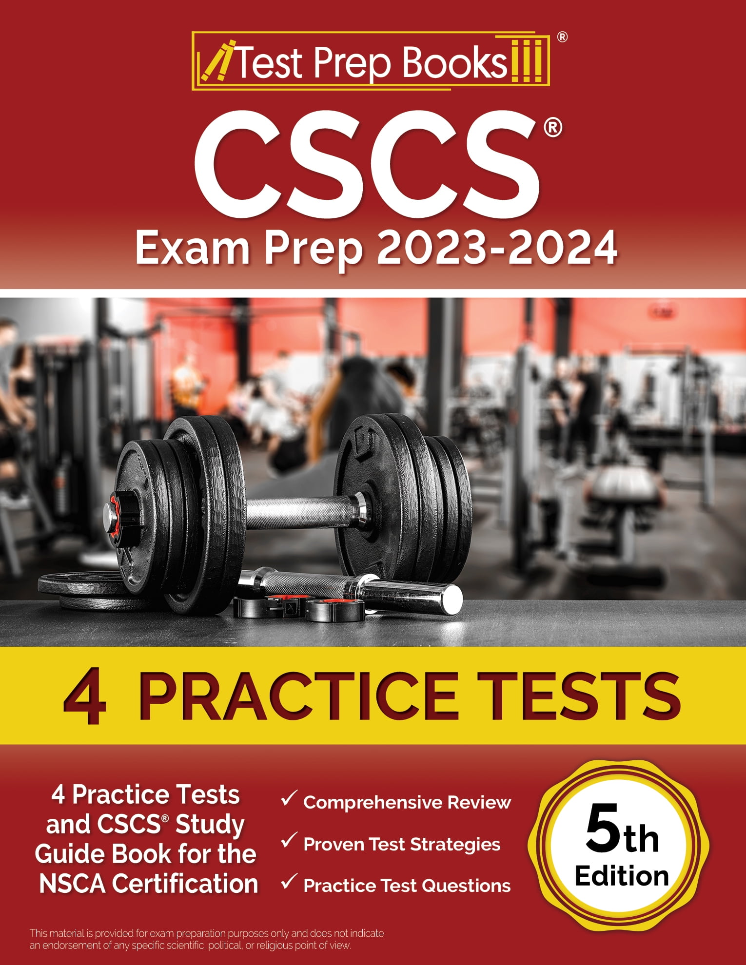 CSCS Exam Prep 2023 - 2024 : 4 Practice Tests and CSCS Study Guide Book ...