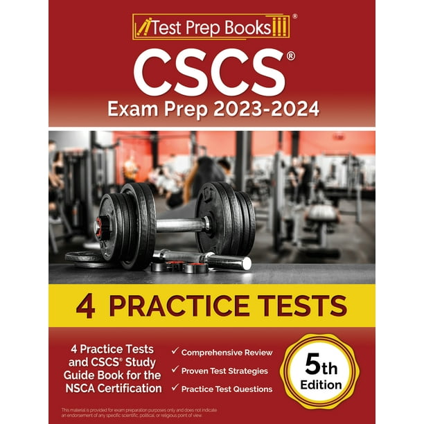 CSCS Exam Prep 2023 - 2024 : 4 Practice Tests and CSCS Study Guide Book ...